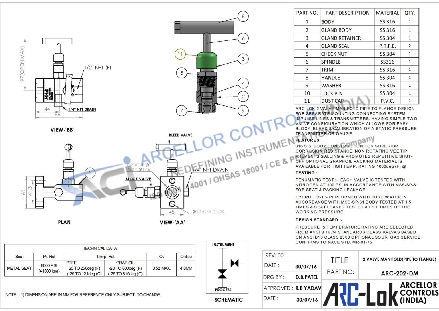 Catalogue of Arcellor Controls products