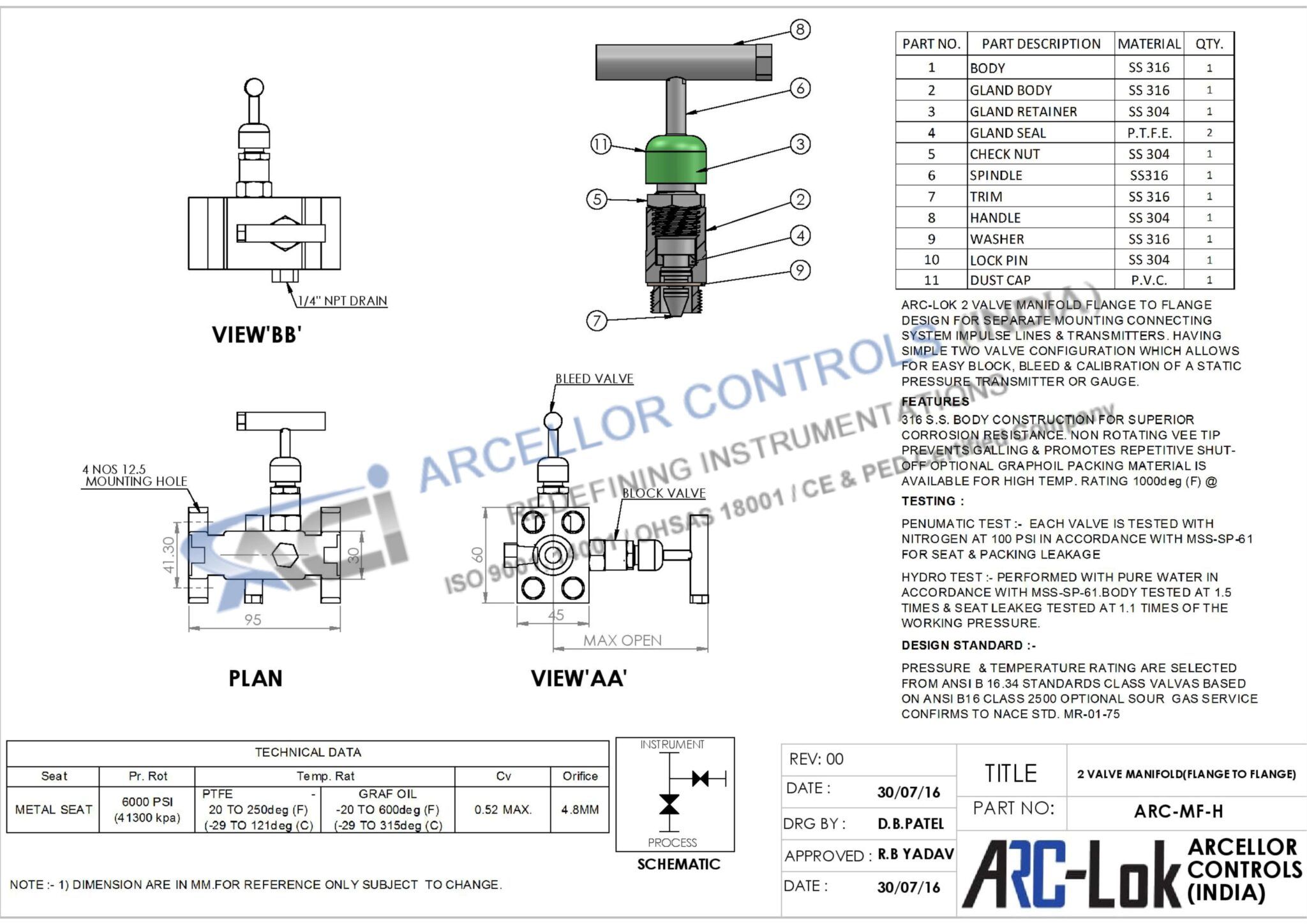 Catalogue of Arcellor Controls products