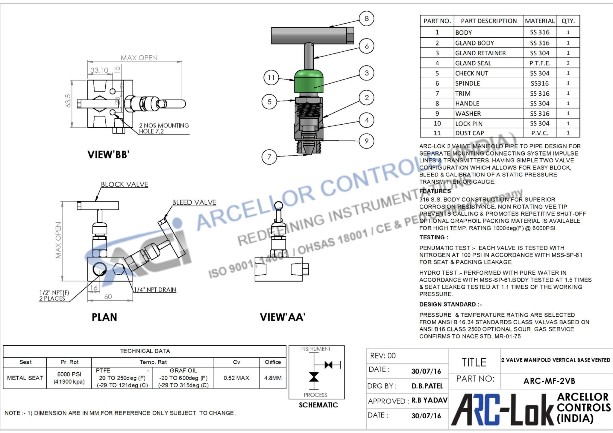 Catalogue of Arcellor Controls products
