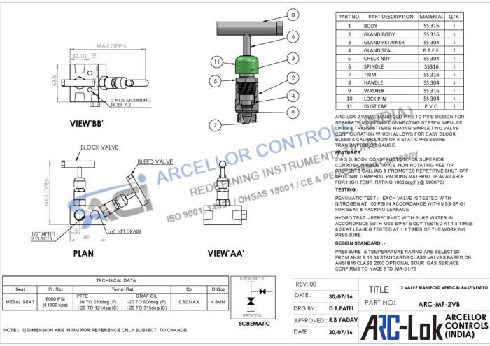 Catalogue of Arcellor Controls products