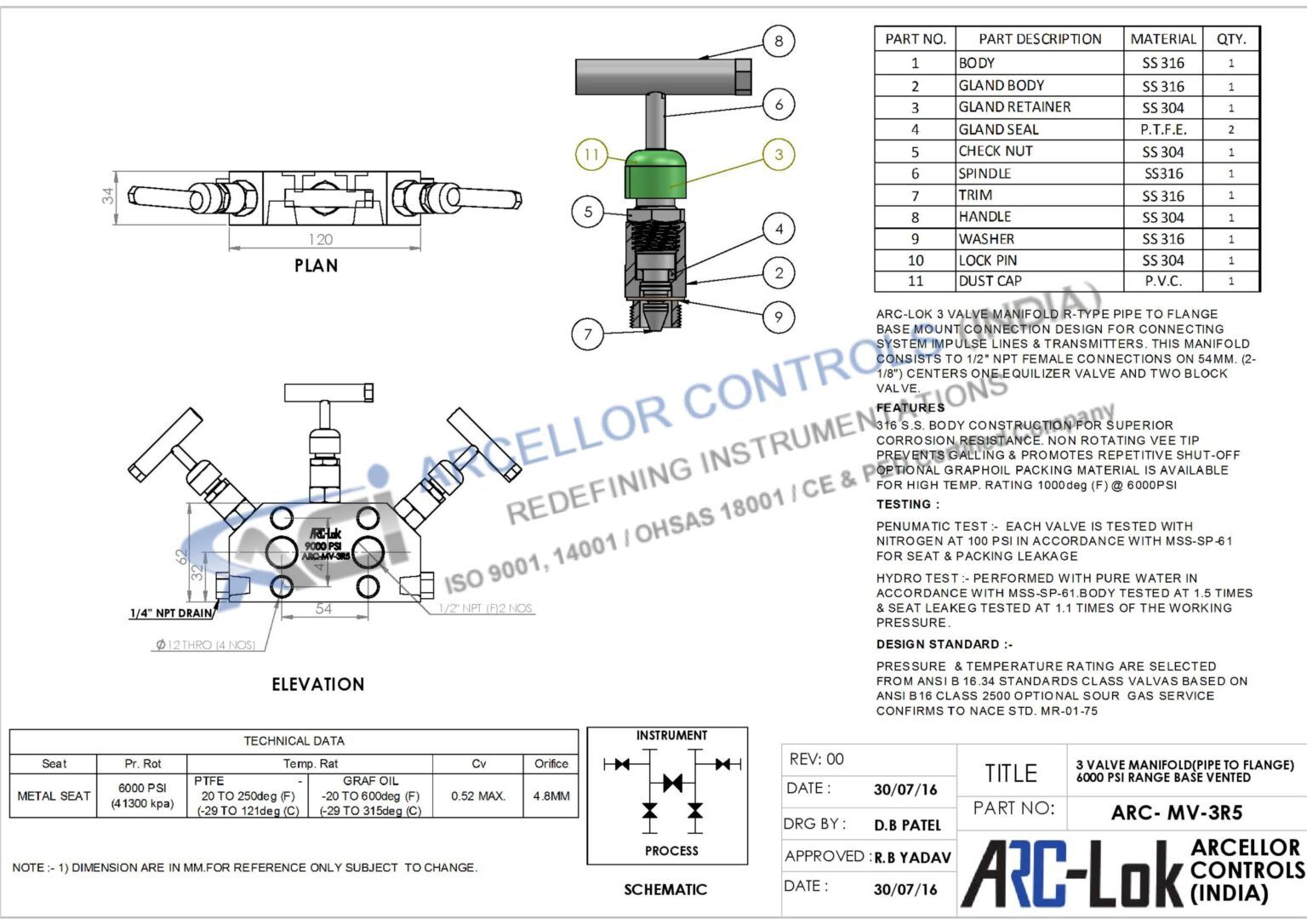 Catalogue of Arcellor Controls products