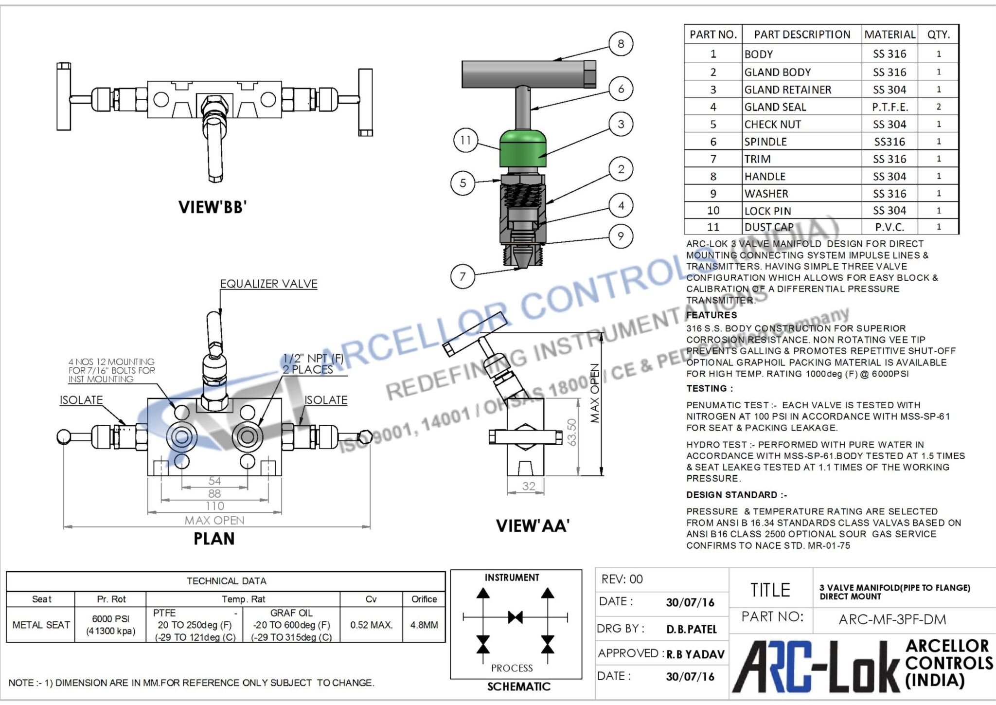 Catalogue of Arcellor Controls products